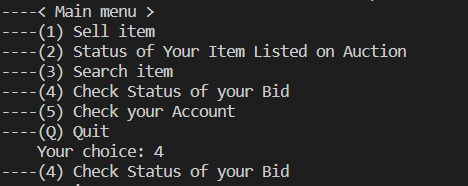GitHub - hvvan/SWE3003_41: term project for online auction database (Used C, MySQL)