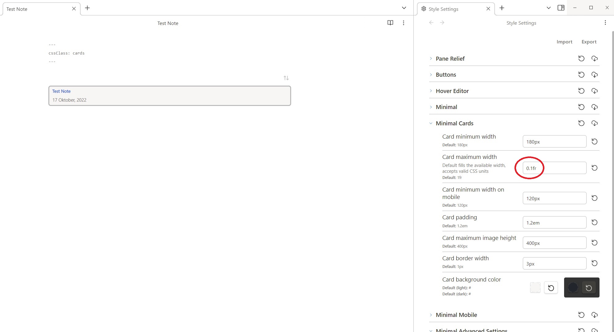 Card maximum width setting is ignored · Issue #452 · kepano/obsidian-minimal · GitHub