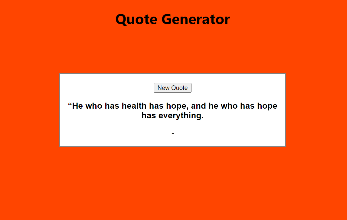 Github Coderfauzanreact Quote Generator Created With Stackblitz ⚡️