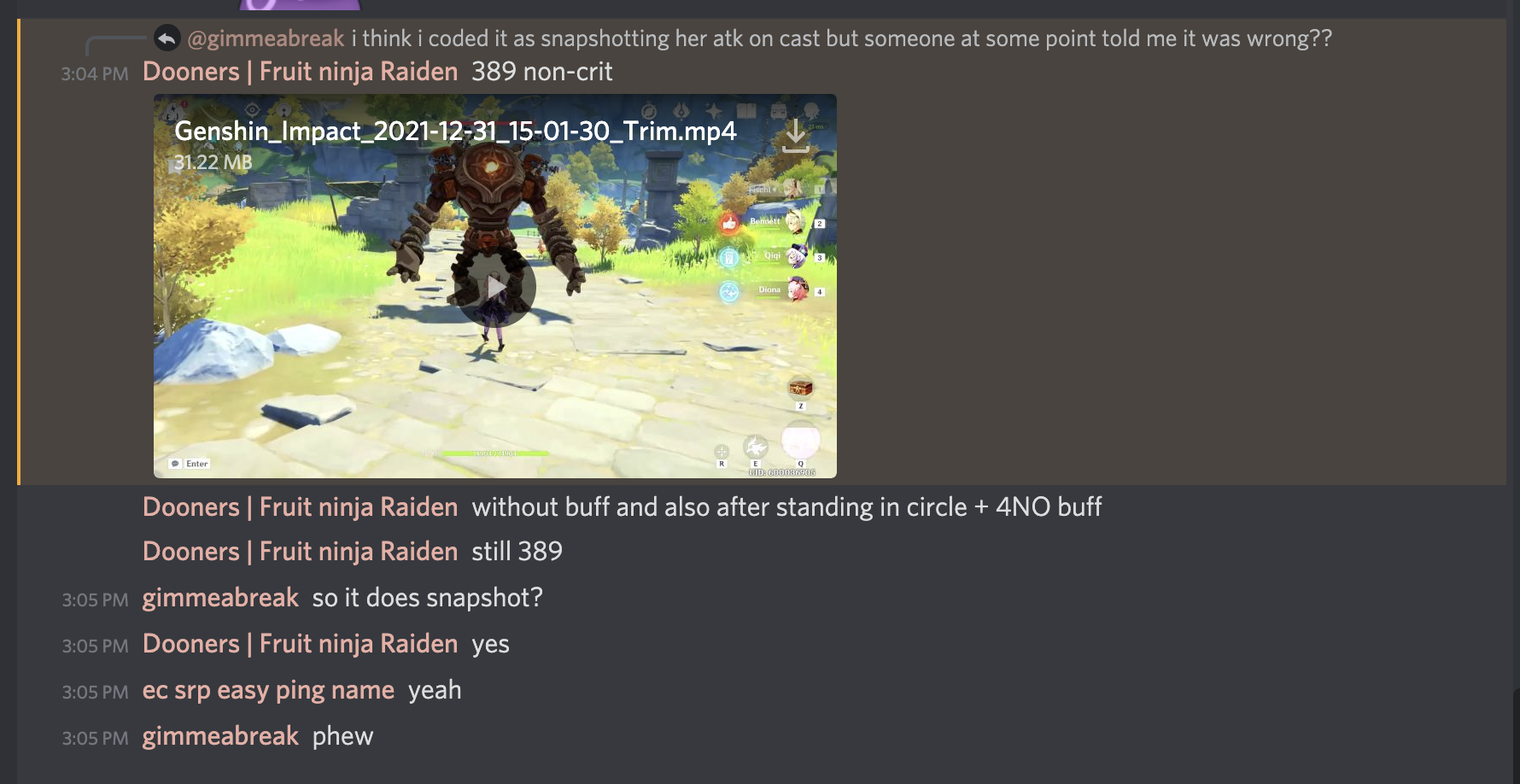 fischl c6 snapshot · Issue #61 · genshinsim/gcsim · GitHub