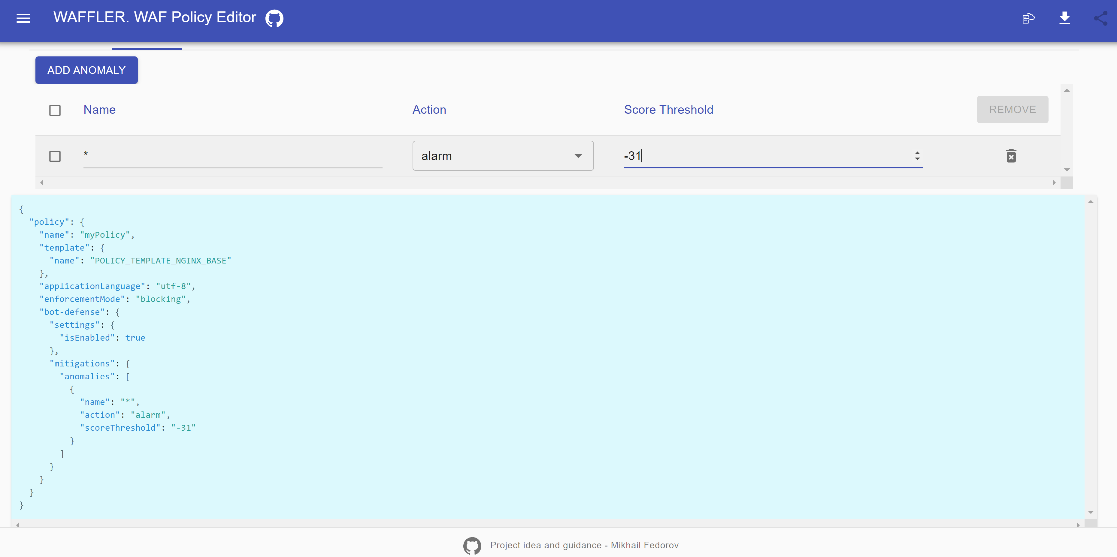 UI-Validation for Score Threshold field of Bot Defense-Anomalies ...