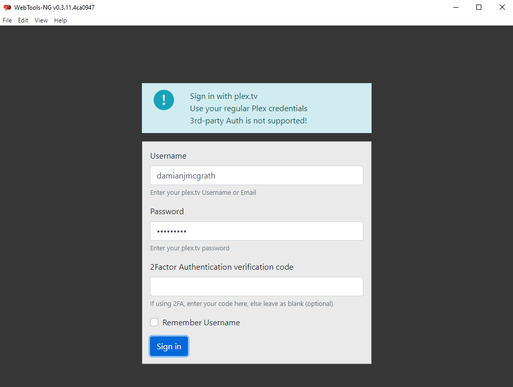 [BUG] Unable to sign in · Issue #405 · WebTools-NG/WebTools-NG · GitHub