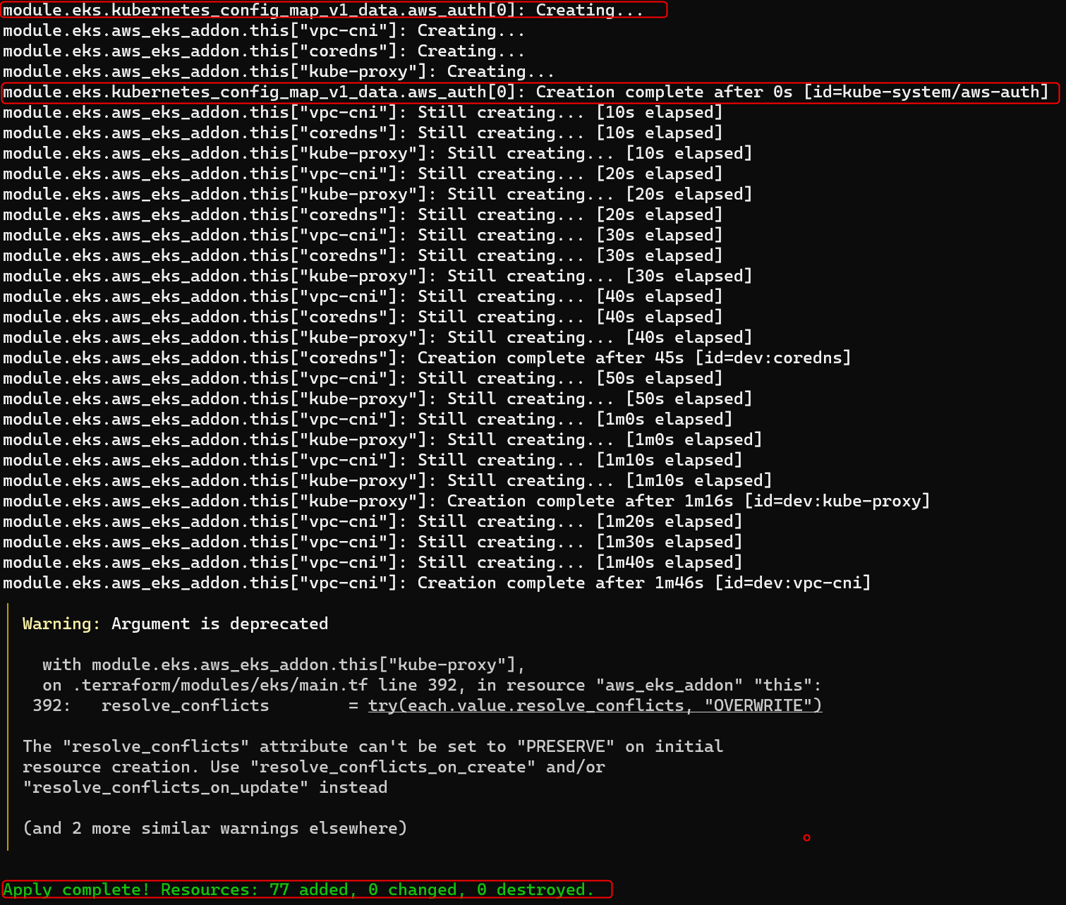 Error Configmap Aws Auth Does Not Exist And Creating Iam Policy Ekstest Additional