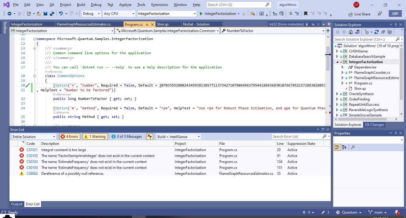 Resource estimator for factorization of 2048-bit semi prime integers ...