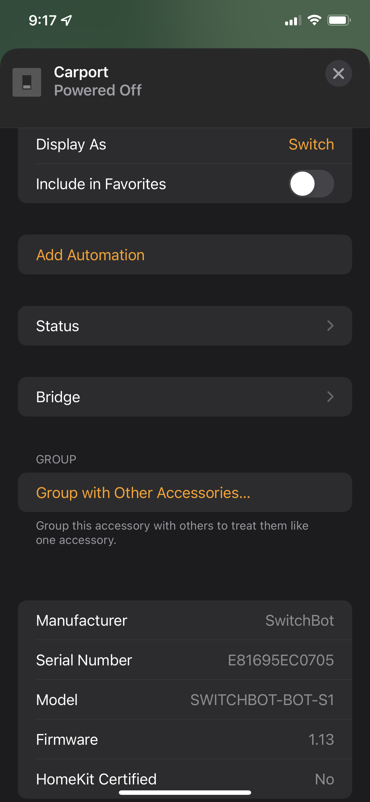 Bug: Removed Bot Still Showing In HomeKit · Issue #364 · OpenWonderLabs/homebridge-switchbot ...