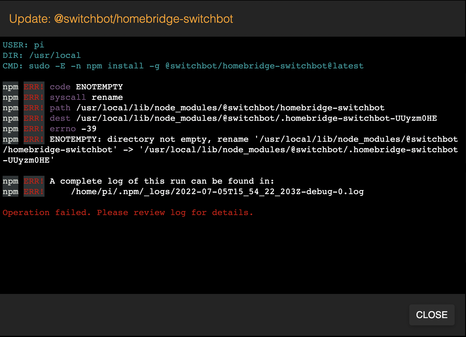 Support Request Unable To Install 1141 · Issue 419 · Openwonderlabs
