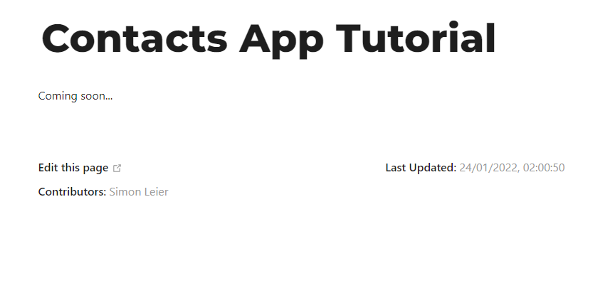 Did you want me to make a video showing how to make a contacts app with ... Did you want me to make a video showing how to make a contacts app with ...