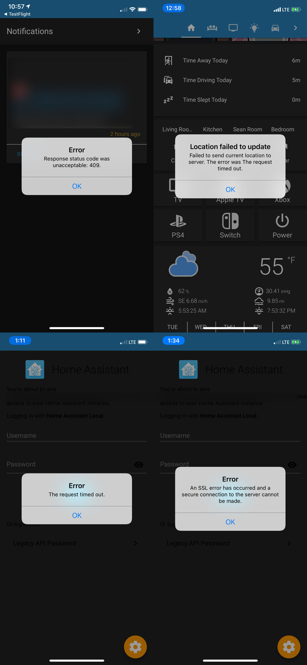 Less intrusive error messages · Issue #303 · home-assistant/iOS · GitHub