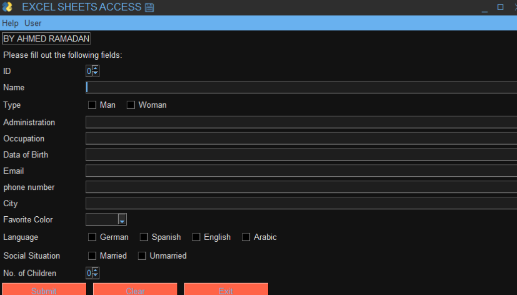 GitHub - KILLER-RAMADAN/ACCESS-TO-EXCEL-SHETTS