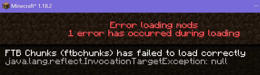 [Bug]: FTB Chunks 1.18.2 Loading Error · Issue #759 · FTBTeam/FTB-Mods-Issues · GitHub