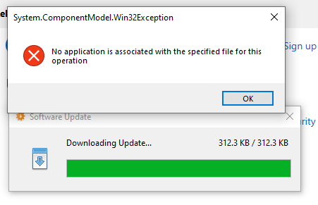 No application is associated with the specified file for this operation. · Issue #484 ...
