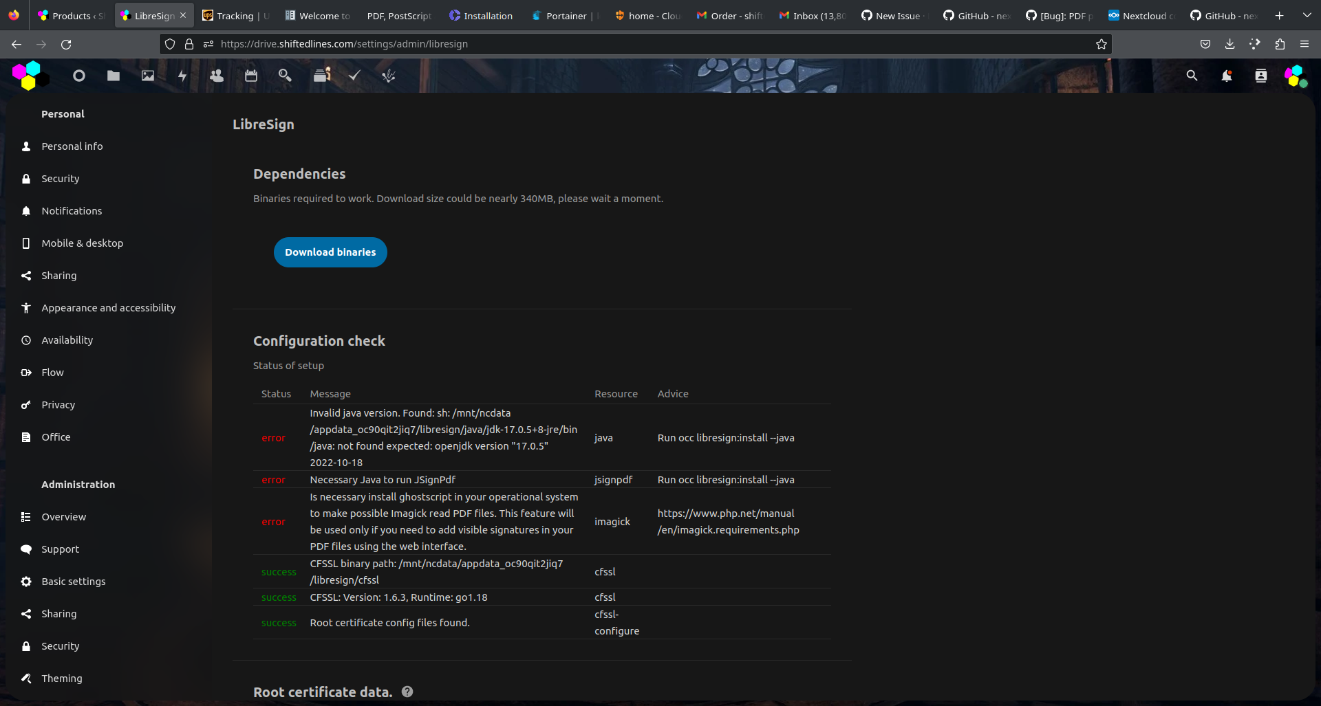 Nextcloud 25 AIO has current version of Libresign as 6.3.1 · Issue #1672 · LibreSign/libresign ...