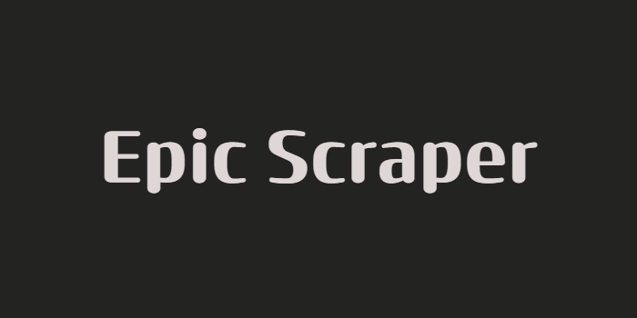 GitHub - Gonghanli0802/Epic-Scraper: This program scrapes the free ...
