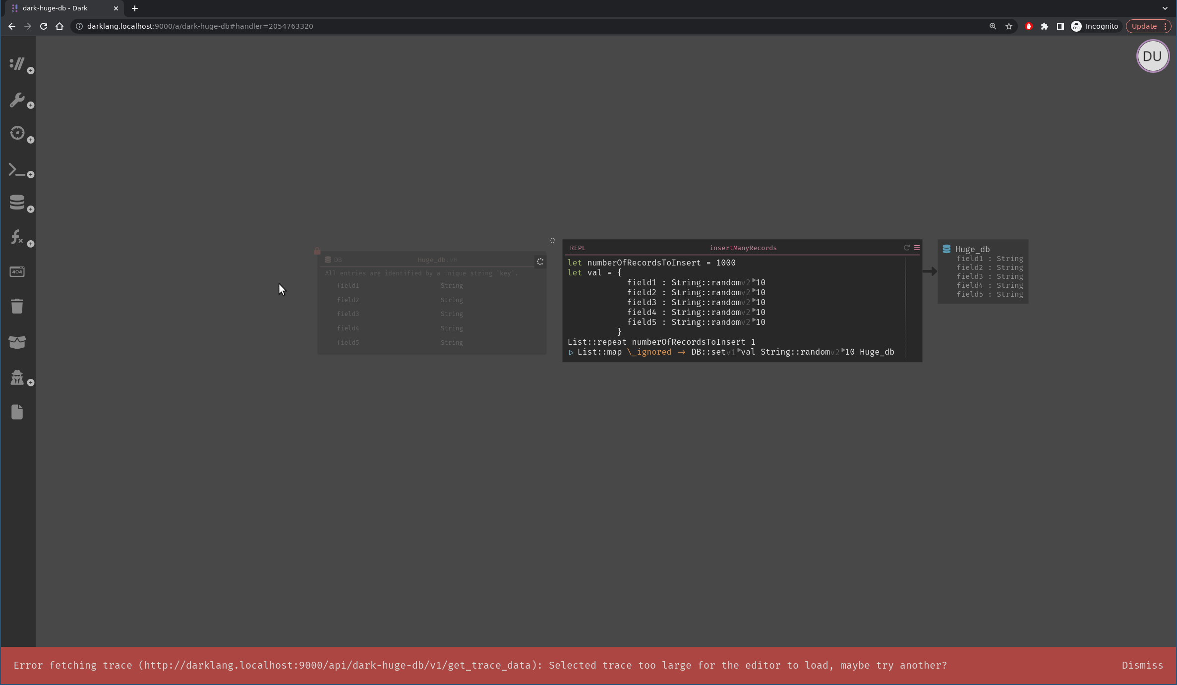 Can't play REPL if previous eval resulted in "trace too big" · Issue ...
