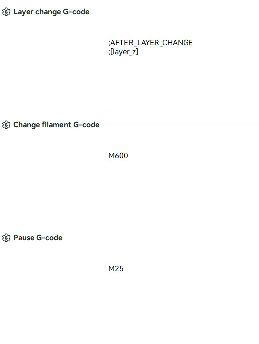 [Feature Request] GCode Substitutions or Prevent ozzing after M600 (Non AMS Printer) · Issue ...