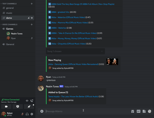 GitHub - Ryanmaxin/Realm-Tunes-2.0: A Discord music bot built with the Discord.py API, providing ...