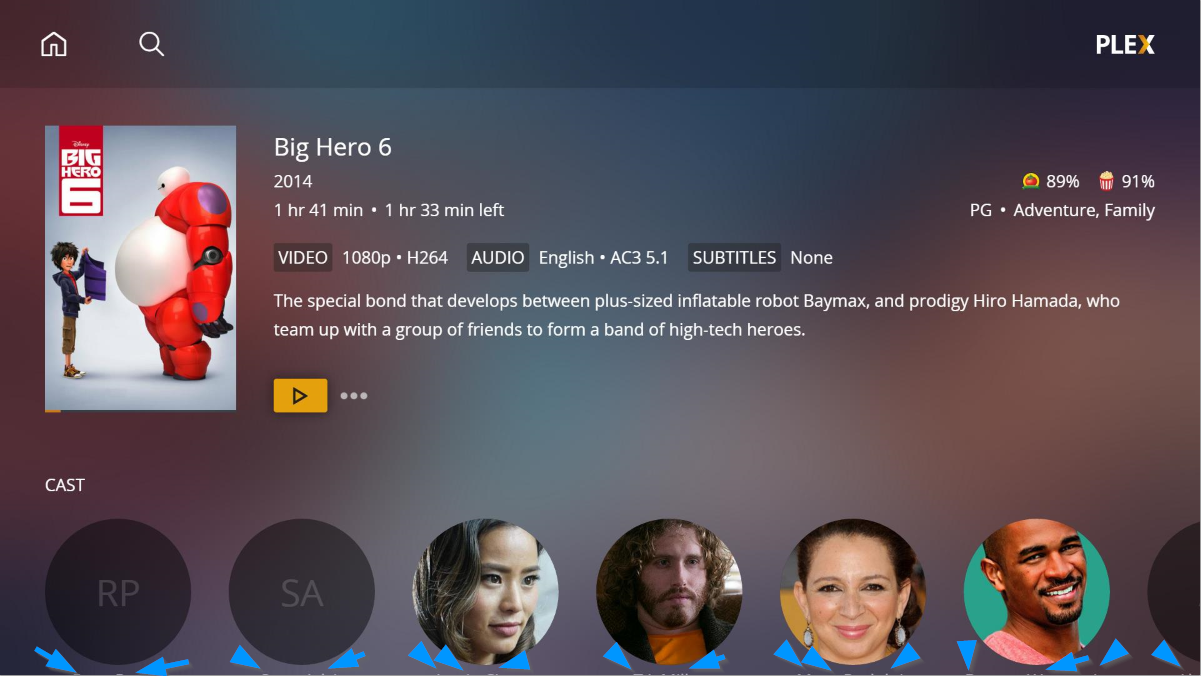 Movie Preplay Screen - Cast Actor Names need to be moved down a few pixels · Issue #716 ...