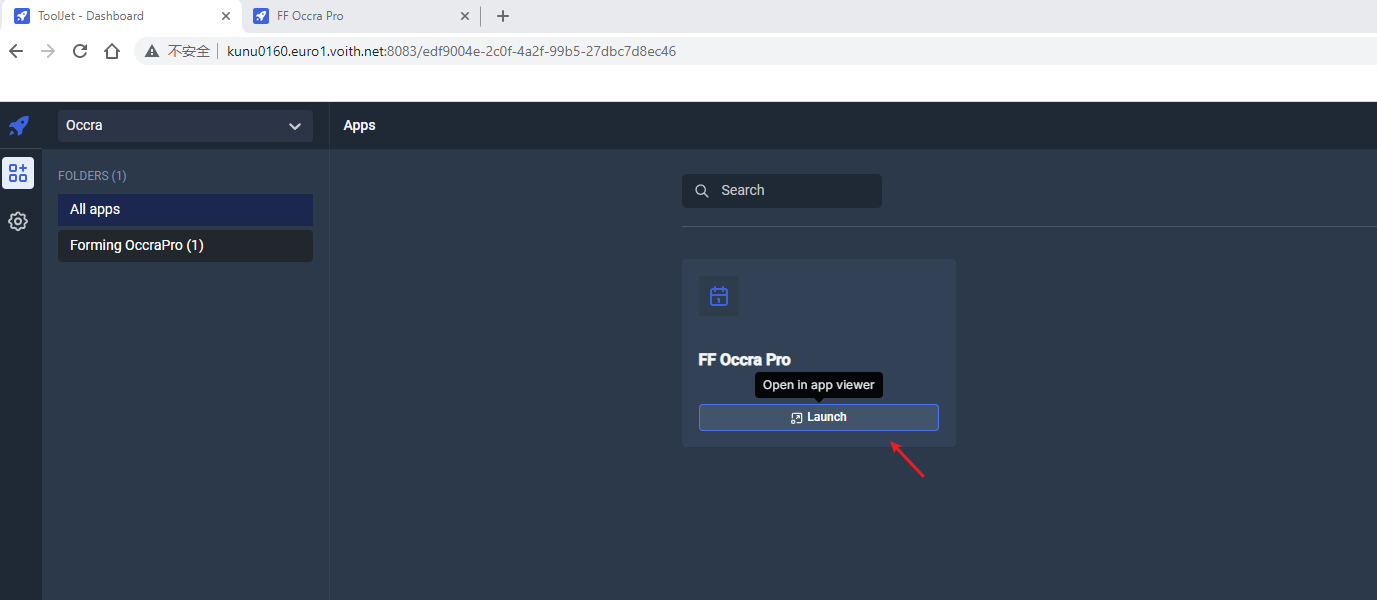 After change the share URL, the application show nothing and log shows ...