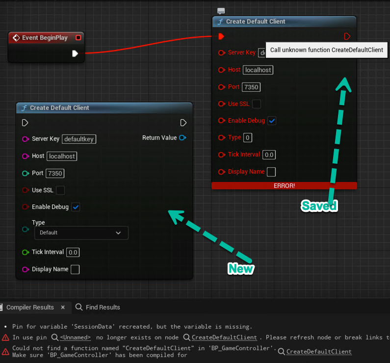 Call unknown function createDefaultClient · Issue #91 · heroiclabs/nakama-unreal · GitHub