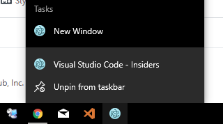 Missing Task Bar Icon · Issue #34106 · microsoft/vscode · GitHub
