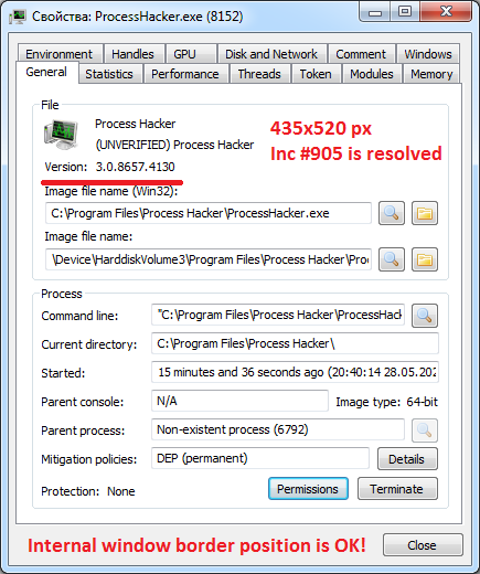 RESOLVED: Cosmetic - dialog border stric button text · Issue #905 · winsiderss/systeminformer ...