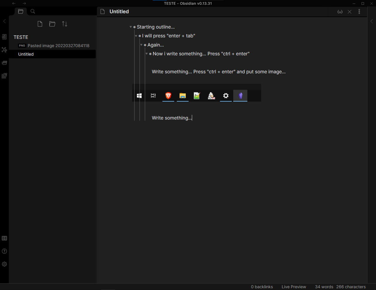 [BUG] Adding an image in the middle of a list crosses vertical lines ...