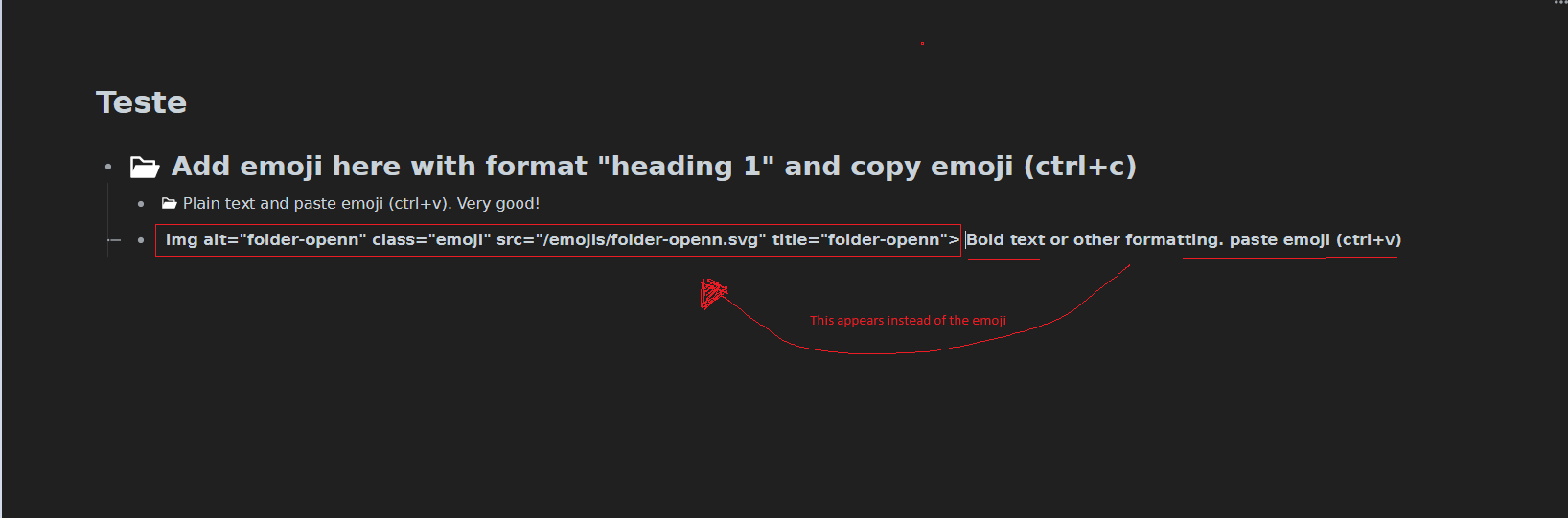 Error When Pasting An Emoji With Formatted Text · Issue 4821 · Siyuan
