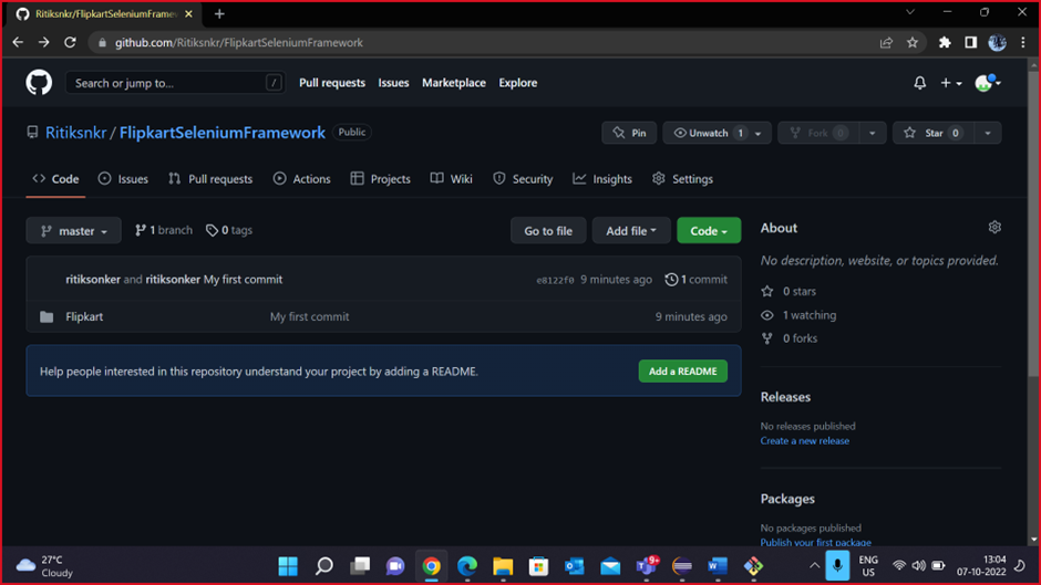 GitHub - Ritiksnkr/FlipkartSeleniumFramework