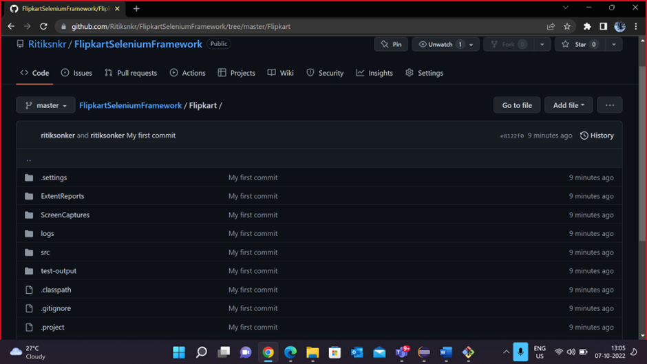 GitHub - Ritiksnkr/FlipkartSeleniumFramework