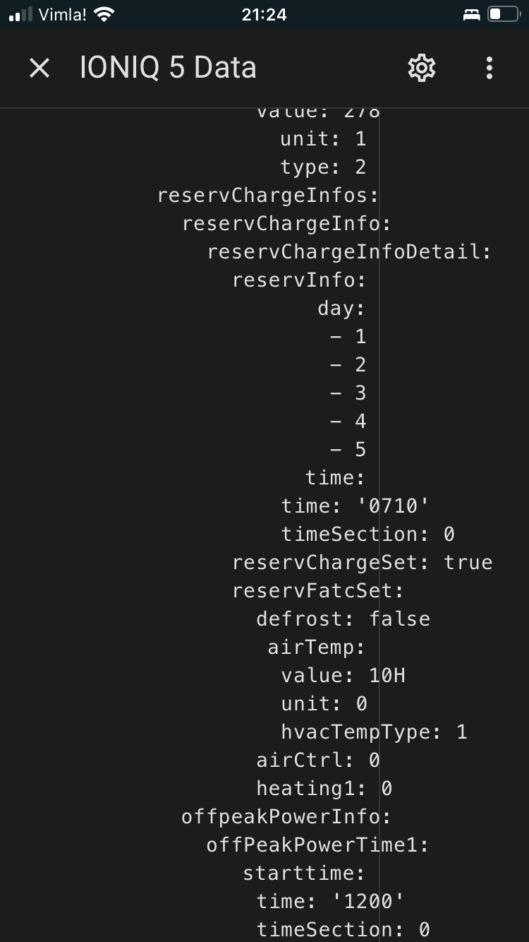 IONIQ 5 (EUR): Add reservInfo day · Issue #720 · Hyundai-Kia-Connect/kia_uvo · GitHub