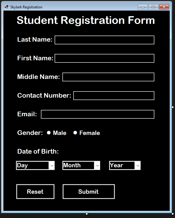 GitHub - KaleidSkylark/StudentRegistrationApp