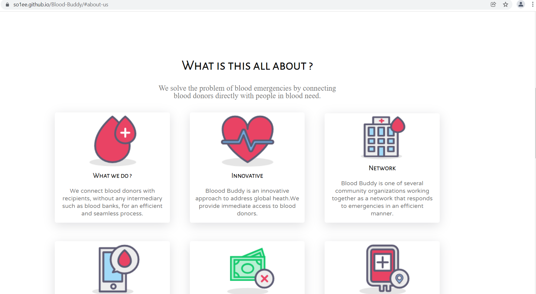 About us section improvement #28 by SO1ee · Pull Request #27 · 2024-SANDHYA/Blood-Buddy · GitHub