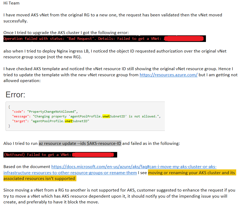 validate and block AKS vNet movement - suggestion · Issue #2549 · Azure/AKS · GitHub