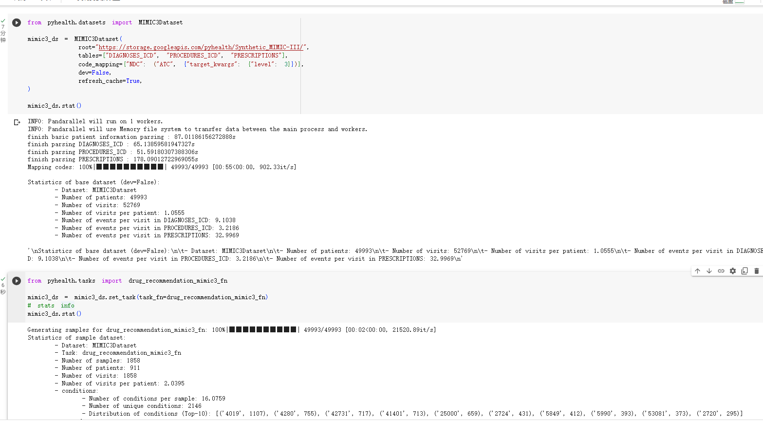 question about MIMIC-III in drug recommendation task · Issue #206 · sunlabuiuc/PyHealth · GitHub