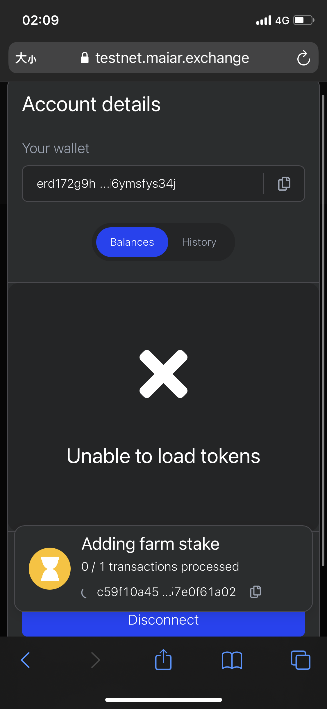 erd172g9hvak2yhhse5g6tpujnz0wjld28ck0kwkpv794h38hf6j6ymsfys34j · Issue #172 · multiversx/mx ...