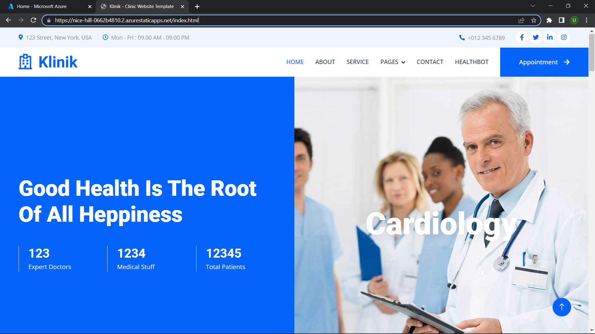 GitHub - udayabhaskar0806/hospitalproject-azure: Project Link -https://nice-hill-0662b4810.2 ...