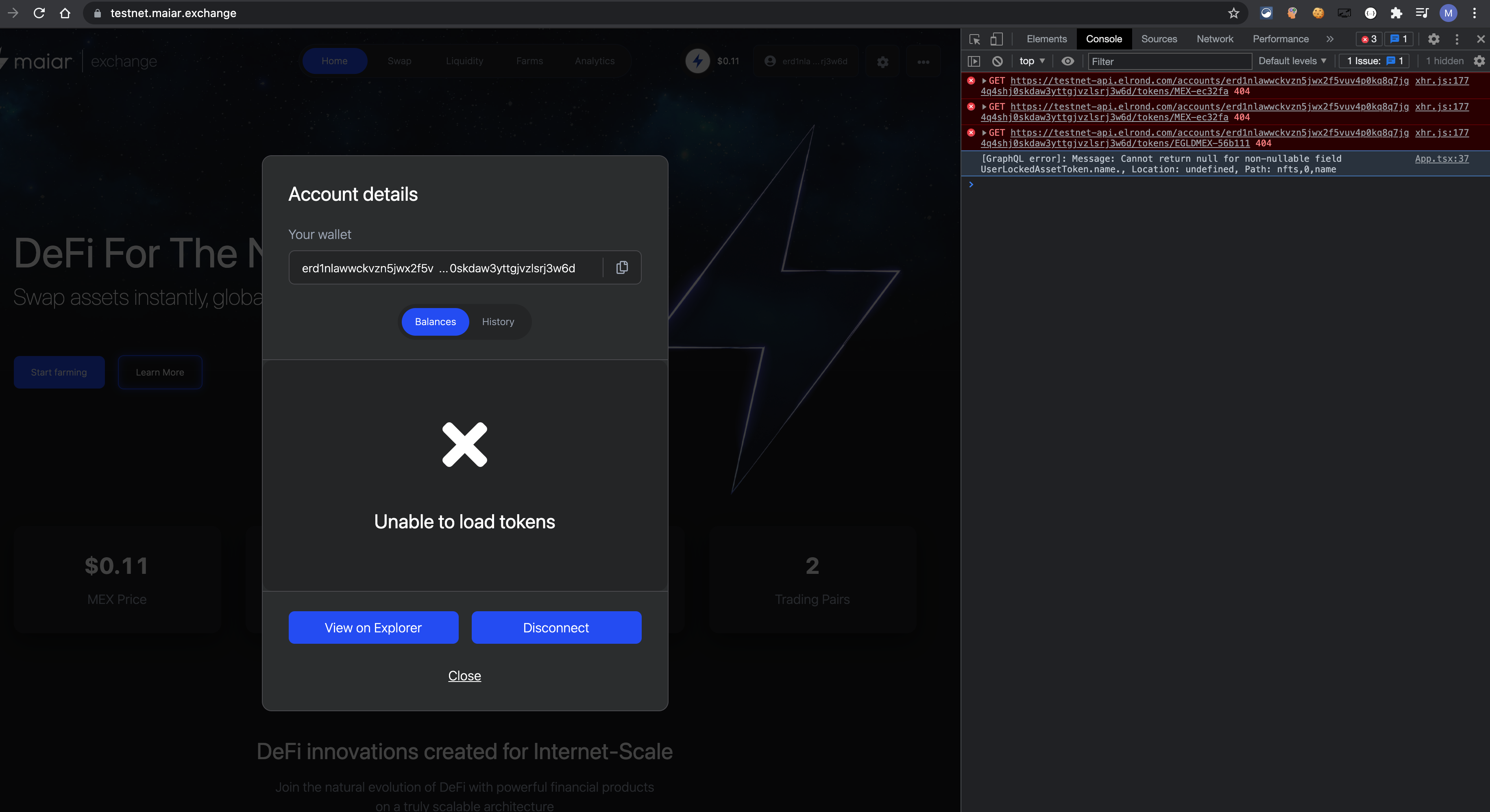 erd1nlawwckvzn5jwx2f5vuv4p0kq8q7jg4q4shj0skdaw3yttgjvzlsrj3w6d · Issue #191 · multiversx/mx ...