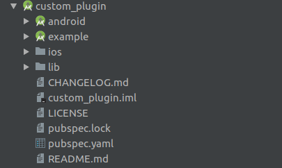 flutter create plugin creates sub-project with an example · Issue ...