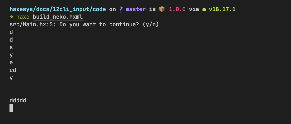 CLI Sys.getChar doesn't work on OSX · Issue #11312 · HaxeFoundation/haxe · GitHub