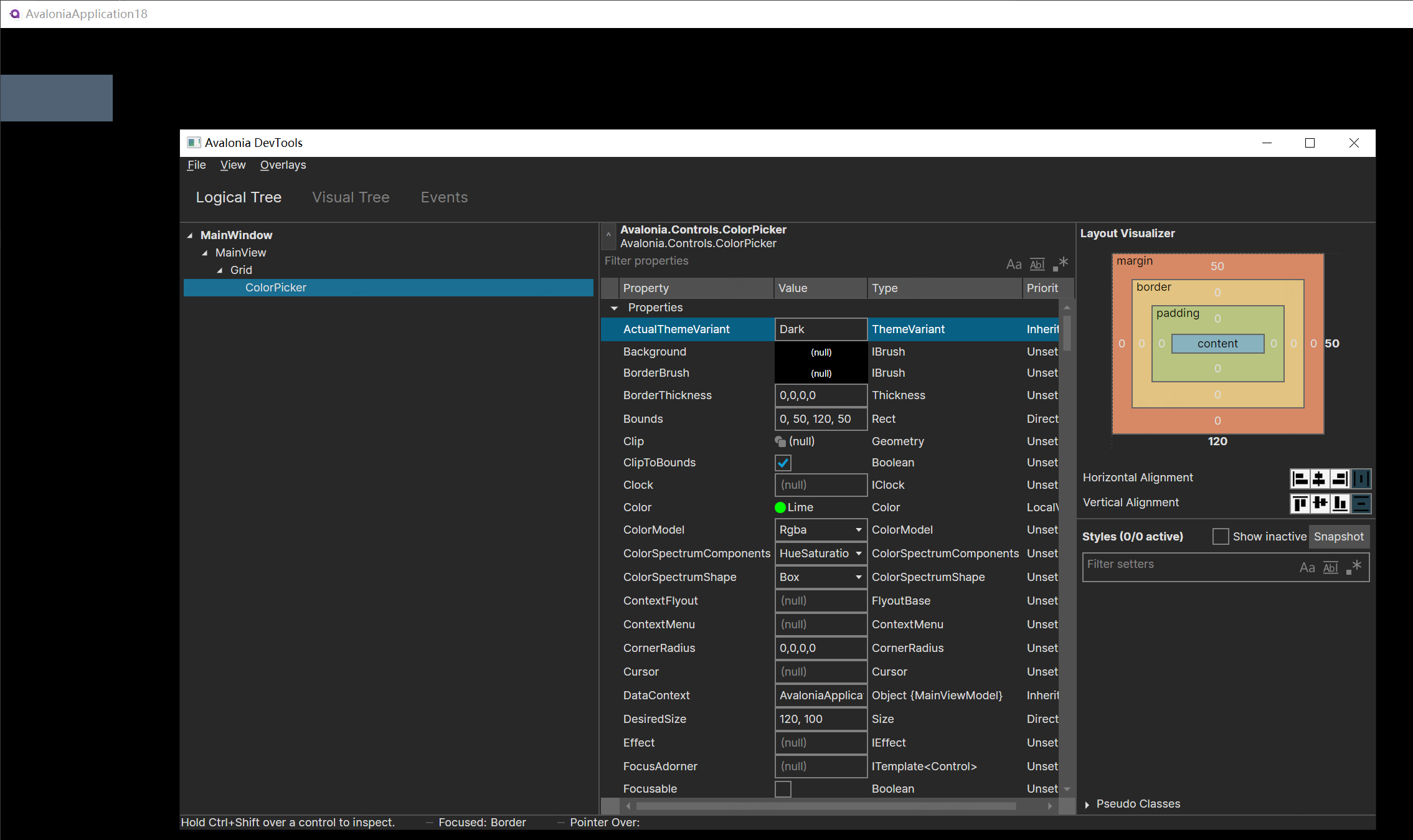 Is There Any Documentation For Colorpicker In 1100 Rc11 · Avaloniaui Avalonia · Discussion