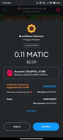 [BUG] NAN MATIC when doing on any on chain functionality (On mobile ...