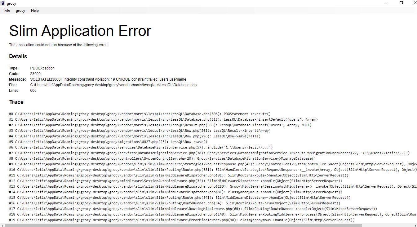Application Error On Desktop Install · Issue 11 · Grocy Grocy Desktop · Github