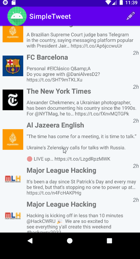 GitHub - elbektech/SimpleTweetPart2