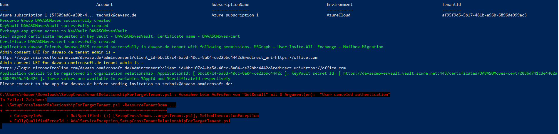 AADSTS90002: Tenant 'token' not found. Check to make sure you have the ...