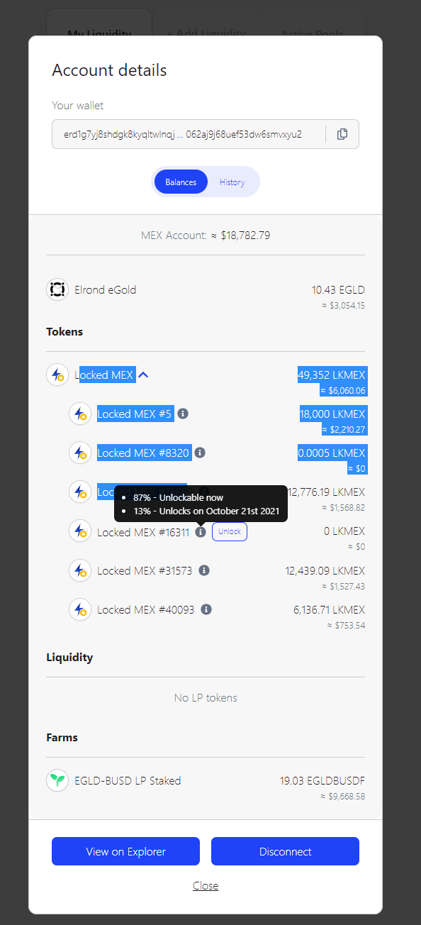 erd1g7yj8shdgk8kyqltwlnqj3pv2yamlxsh2r062aj9j68uef53dw6smvxyu2 · Issue #1183 · multiversx/mx ...
