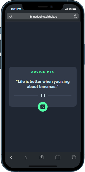 GitHub - NadaElho/Advice-generator