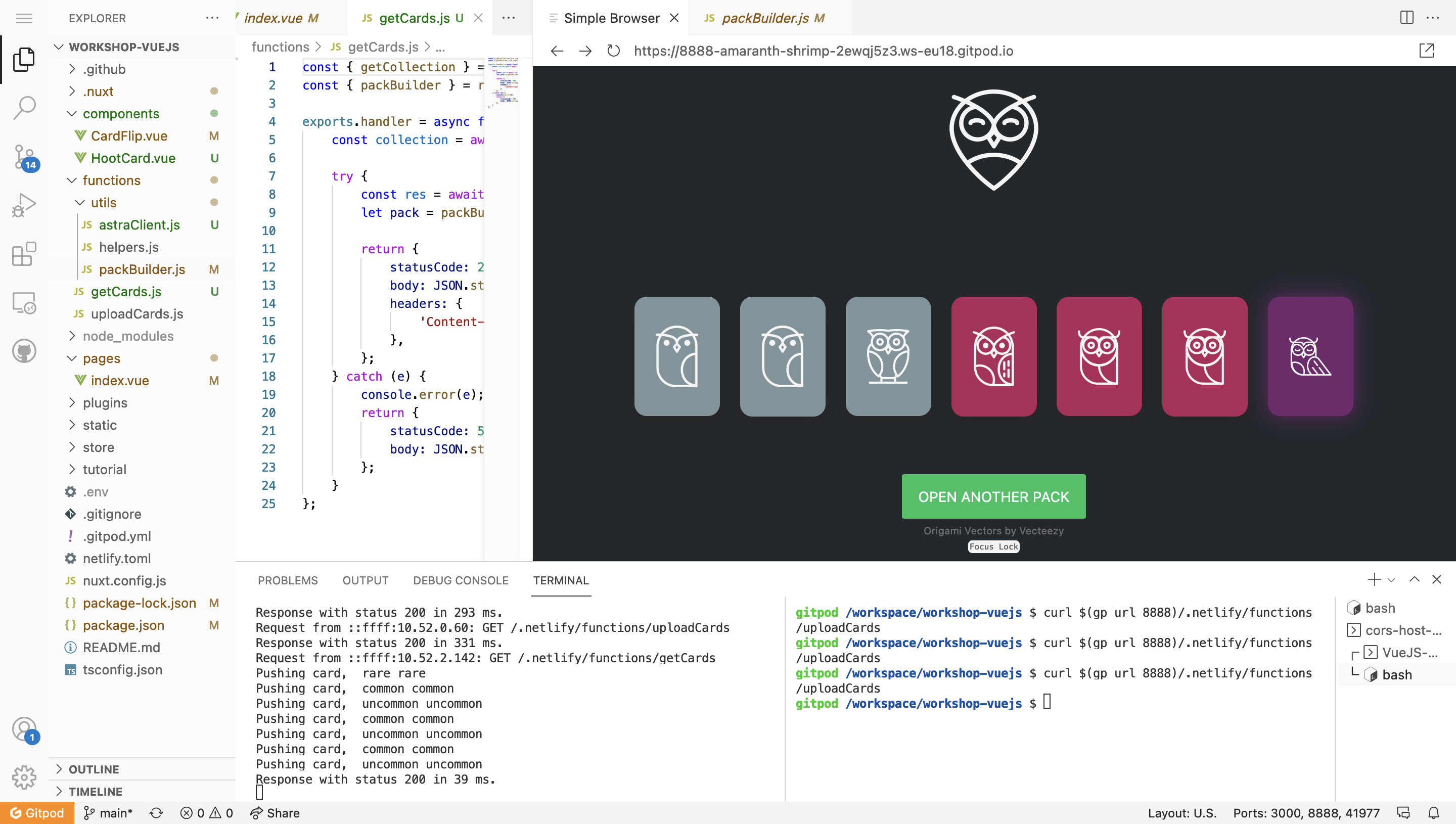 [HW] · Issue #63 · datastaxdevs/workshop-vuejs · GitHub