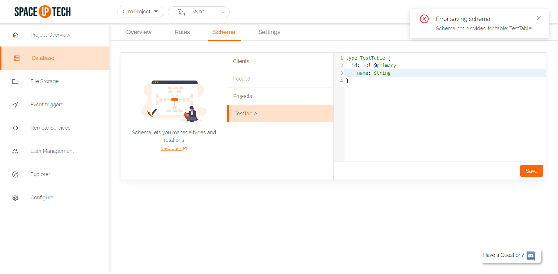 Defining/editing Schema doesn't persist changes (Mysql DB) · Issue #608 ...
