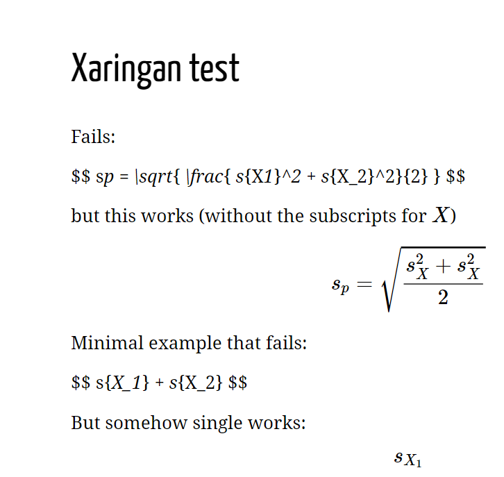 Valid latex fails to render, but correct preview is shown in RStudio · Issue #274 · yihui ...