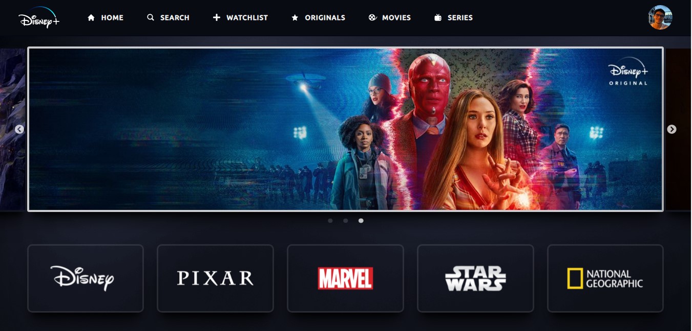 GitHub - joaodslourenco/disneyplus-clone: This is a clone of Disney Plus page. Built using React ...